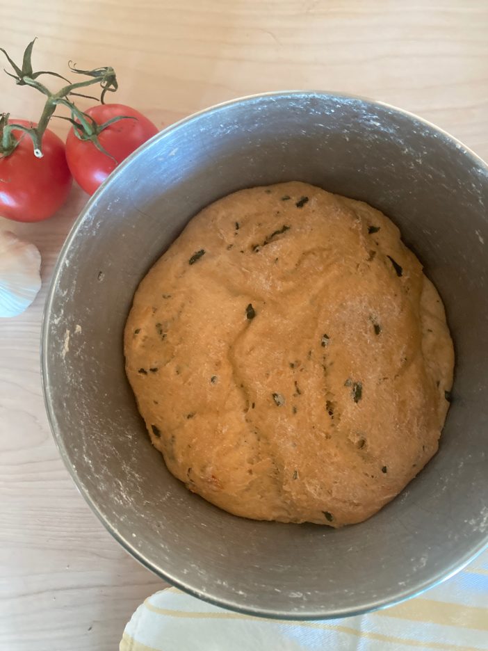 Tomato Basil Bread - Old-Fashioned Inspiration